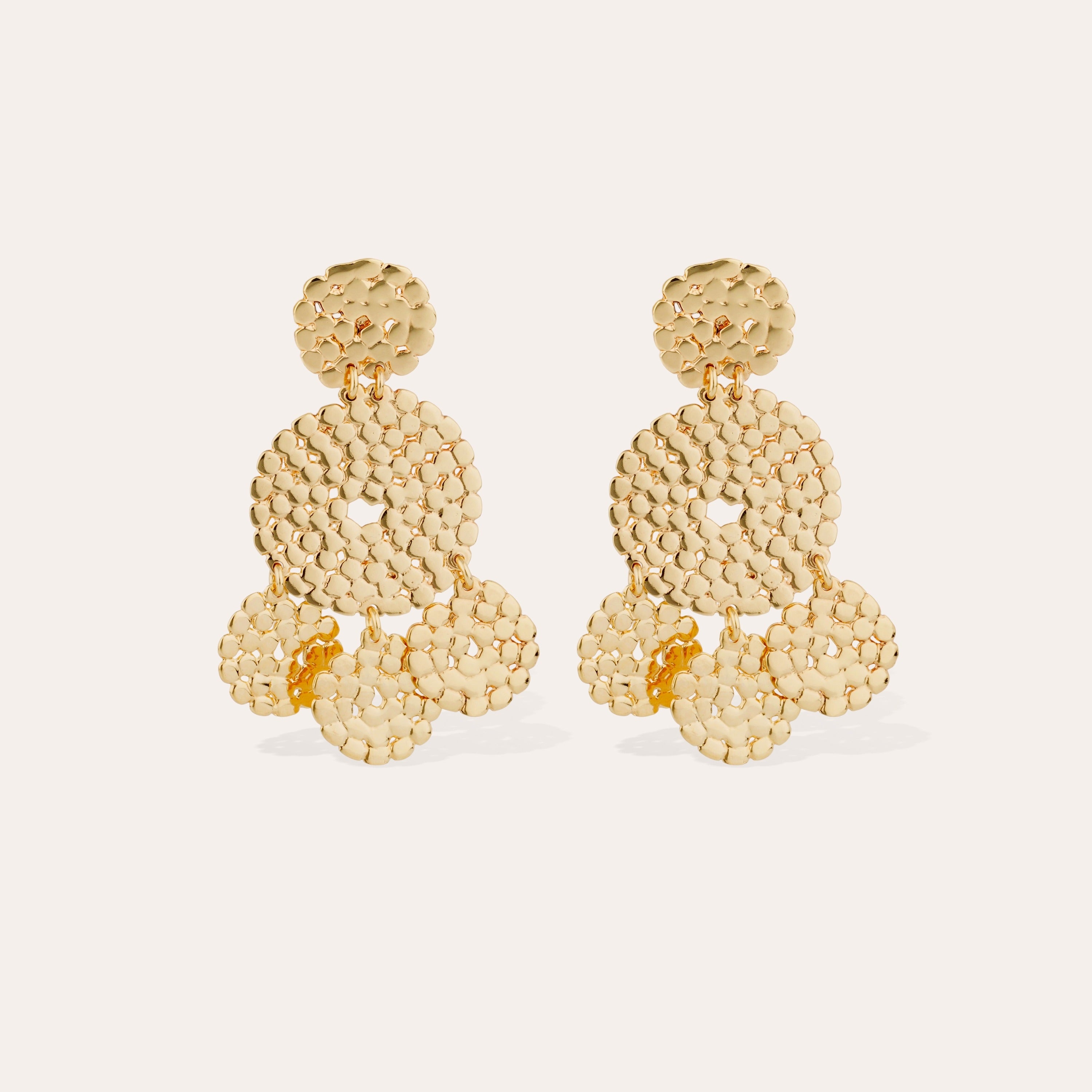 Gas Bijoux Gouden Oorbellen Lucky Sequin Small Size - Pracht.nl
